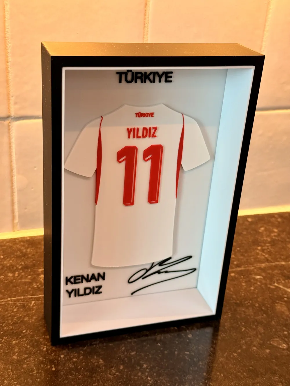 Kenan Yıldız - Turkey National Team - Jersey Frame - Free 3D Print ...
