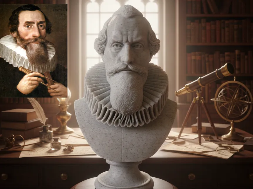 Johannes Kepler – Bust - Free 3D Print Model - MakerWorld