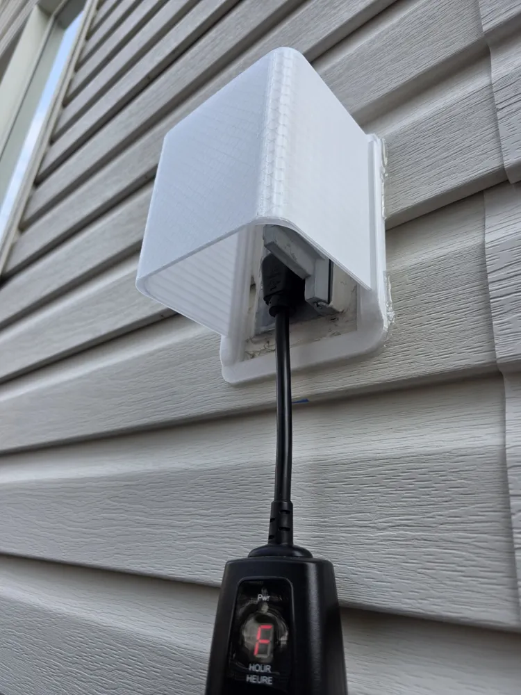 Sliding weatherproof cover for outdoor sockets - Free 3D Print Model ...