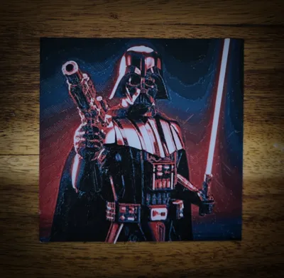 Darth Vader with gun/lightsaber Starwars Hueforge by raggner21 - MakerWorld