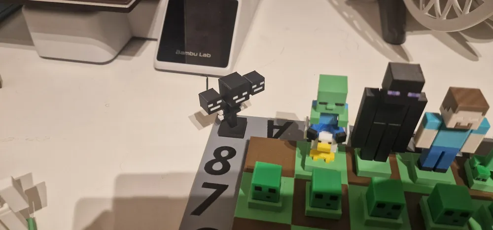 Minecraft Chess Set (magnetic) - Free 3D Print Model - MakerWorld