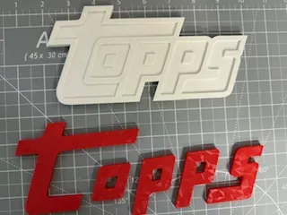 Topps Logo - Free 3D Print Model - MakerWorld