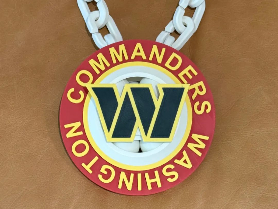 Washington Commanders Spinner Chain - Free 3D Print Model - MakerWorld