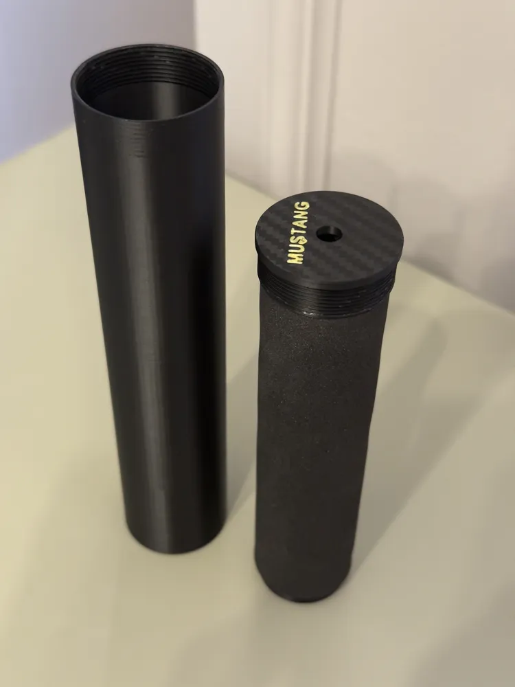 Airsoft Air rifle suppressor with Baffles 1/2" UNF - Free 3D Print ...