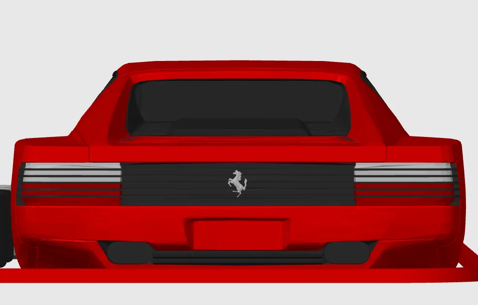 Ferrari Testarossa Kit Card Remixed by The Kit Card Guy - MakerWorld