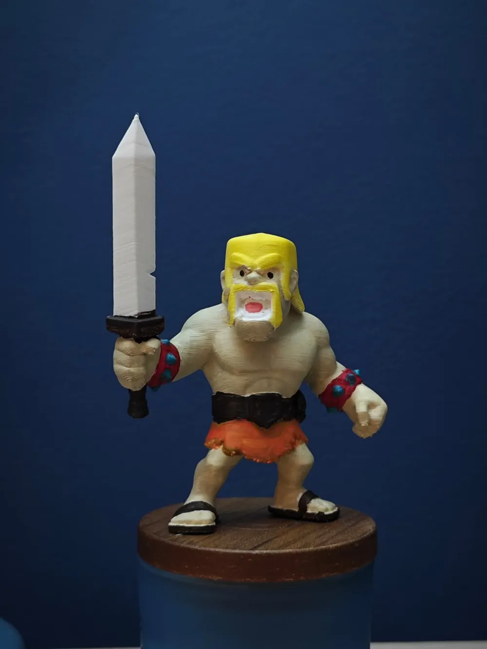 Barbarian Warrior – Clash Style Fantasy Fighter - Free 3D Print Model ...