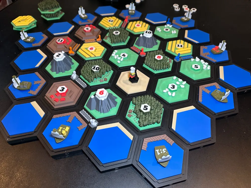 Settlers of Catan 3D Base Game by Another Spool - MakerWorld
