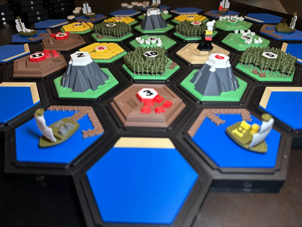 Settlers of Catan 3D Base Game by Another Spool - MakerWorld