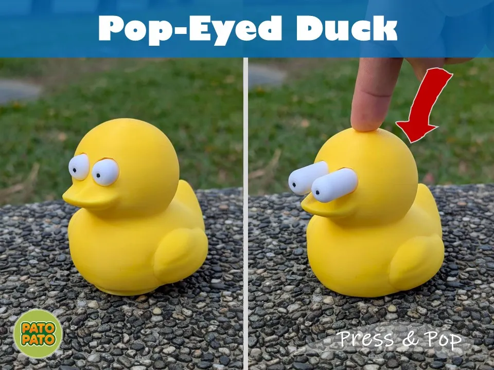 Pop-eyed duck - Free 3D Print Model - MakerWorld