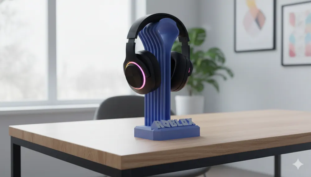 Roblox Headphone Stand - Free 3D Print Model - MakerWorld