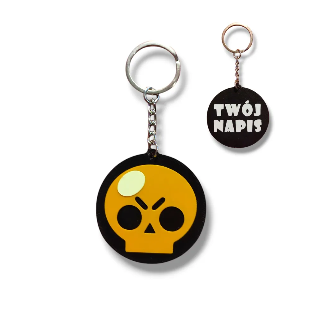 BRAWL STARS Skull Keychain by Qunie 3D - MakerWorld
