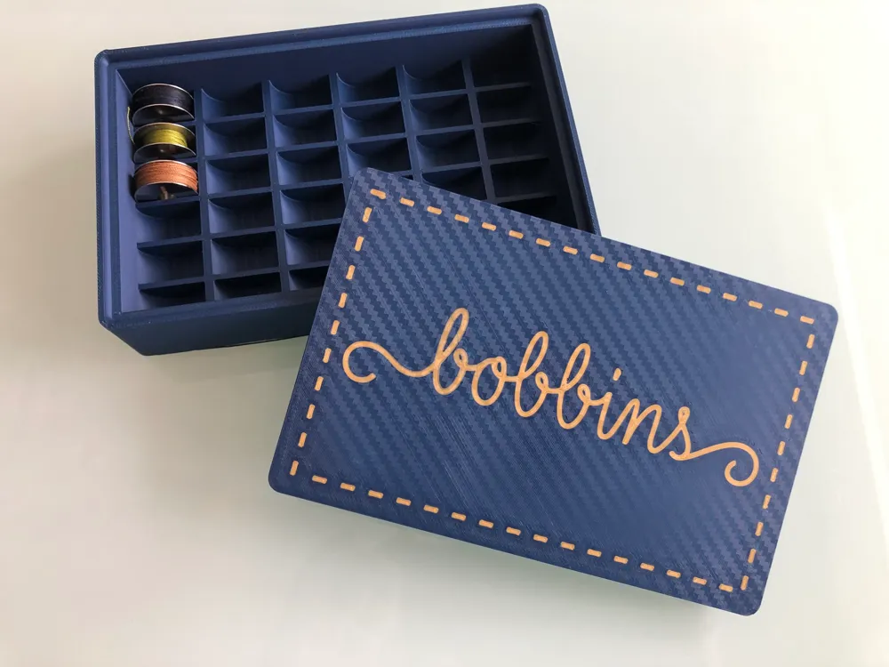 Bobbin Box with Lid by Filament_of_imagination - MakerWorld