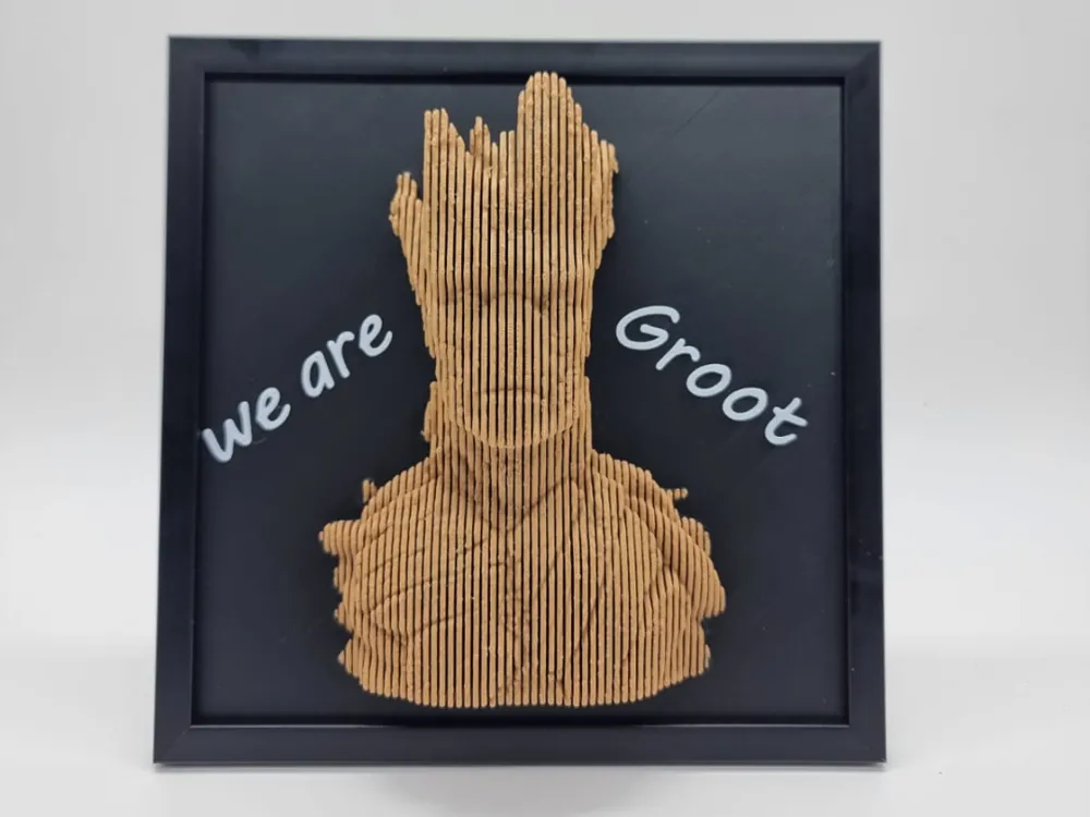 Layered Groot Sculpture by R.Werner Print - MakerWorld