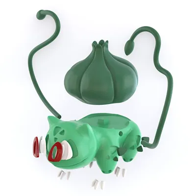 Bulbasaur Model Starting Pokemon; Split and Full by Nostalgic 3D Models ...