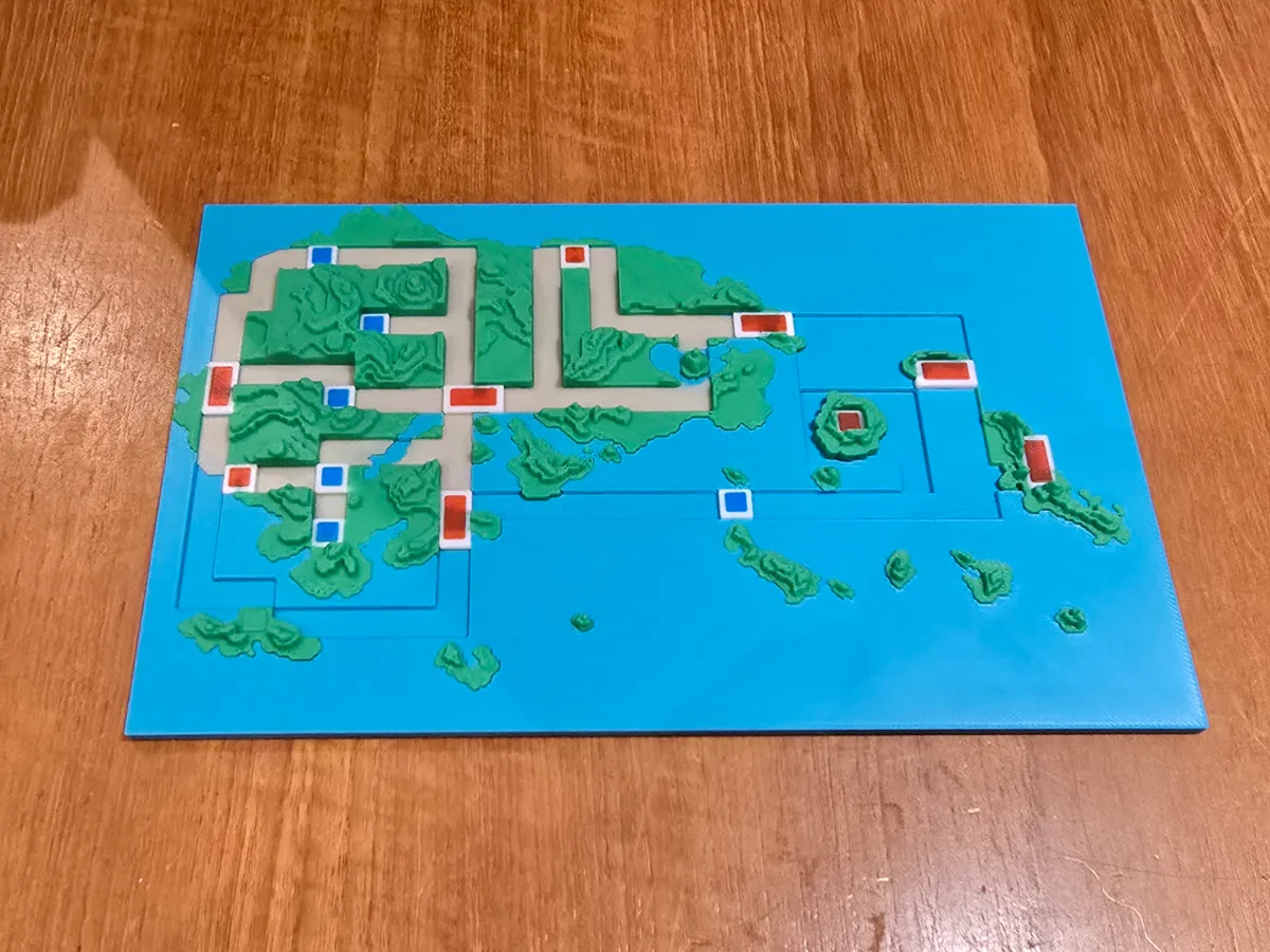 Pokemon Map - Hoenn - Free 3D Print Model - MakerWorld