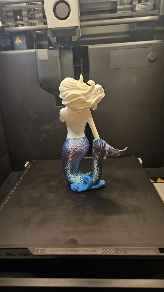 Mermaid on Wave by MaaghtMakerWorld: Download Free 3D Models