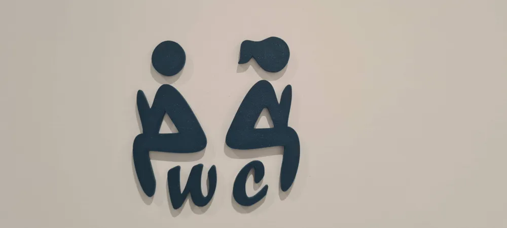 Funny toilet sign by kurtvdv - MakerWorld