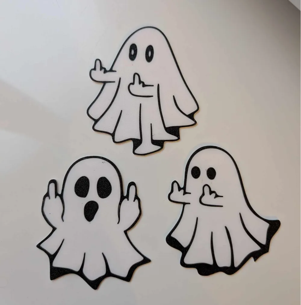 Middle finger ghosts by Soukhoi - MakerWorld