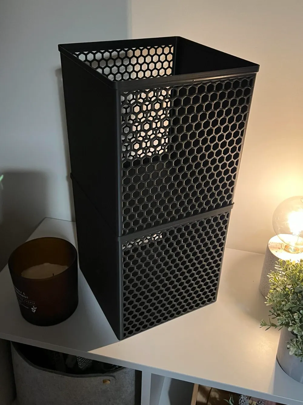 Large Stackable Basket With Honeycomb Pattern by SirSnave MakerWorld ...