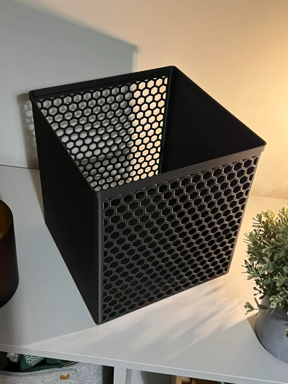 Large Stackable Basket With Honeycomb Pattern by SirSnave MakerWorld ...