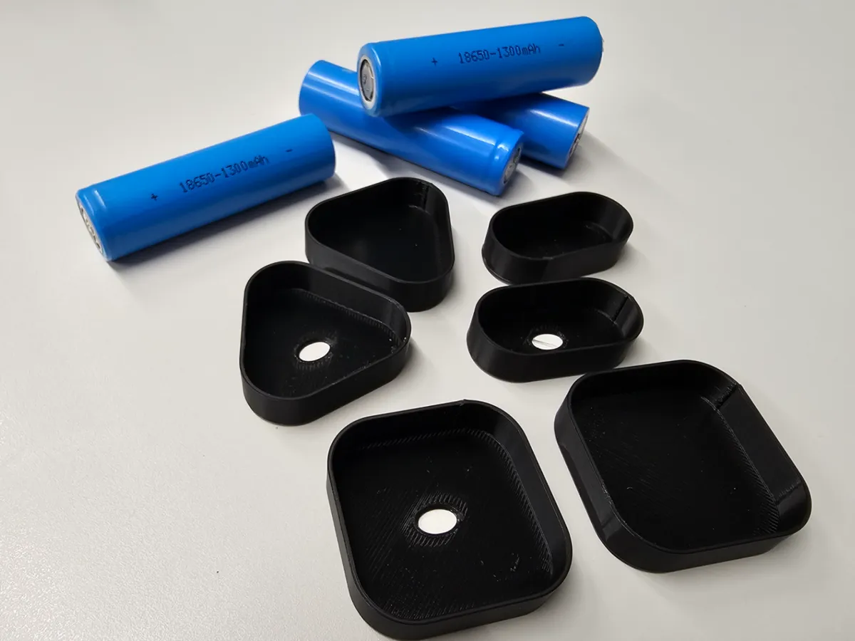 Li-ion 18650 pack cap by Blahy MakerWorld: Download Free 3D Models
