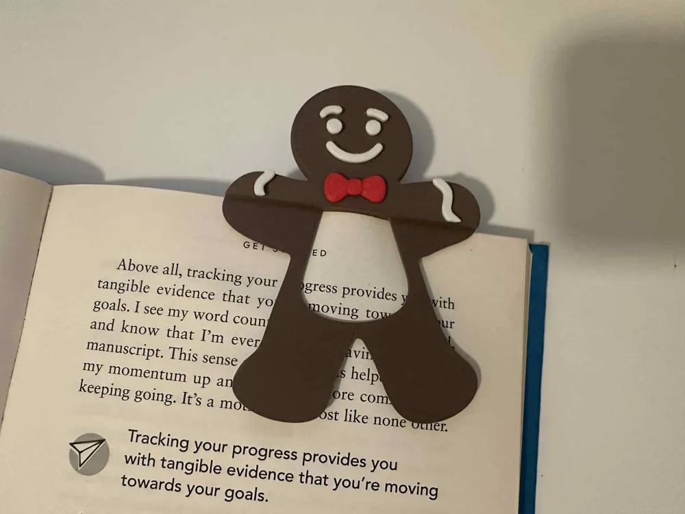 Gingerbread man Bookmark - Free 3D Print Model - MakerWorld