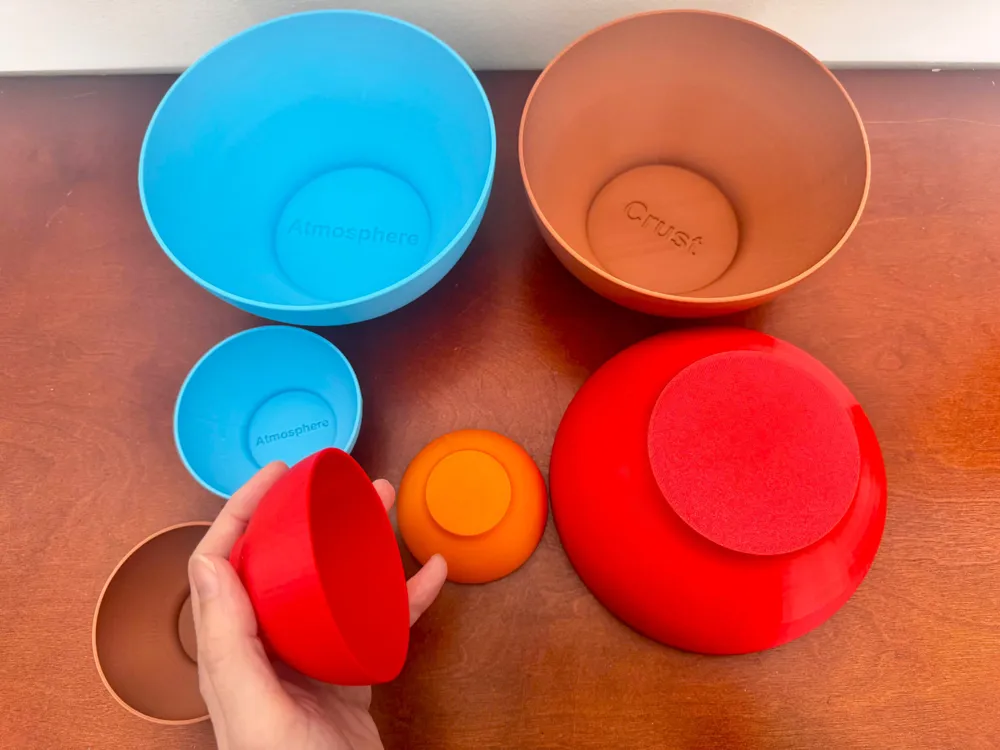 Structure of the Earth Nesting Bowls by Kopp3D - MakerWorld