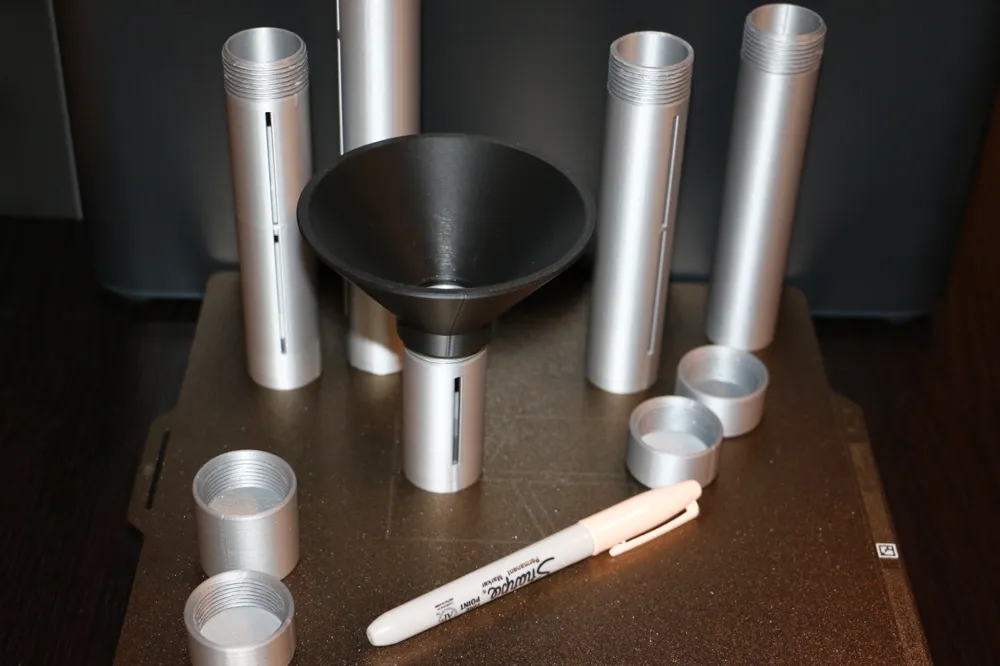 Quarter tube funnel for my Quarter tubes by SlickPrint MakerWorld ...