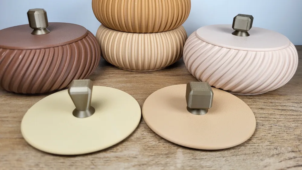 Stackable Box - Knob Collection V2 - Free 3D Print Model - MakerWorld