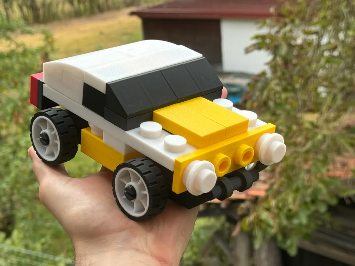 XXL Brick Car - Free 3D Print Model - MakerWorld