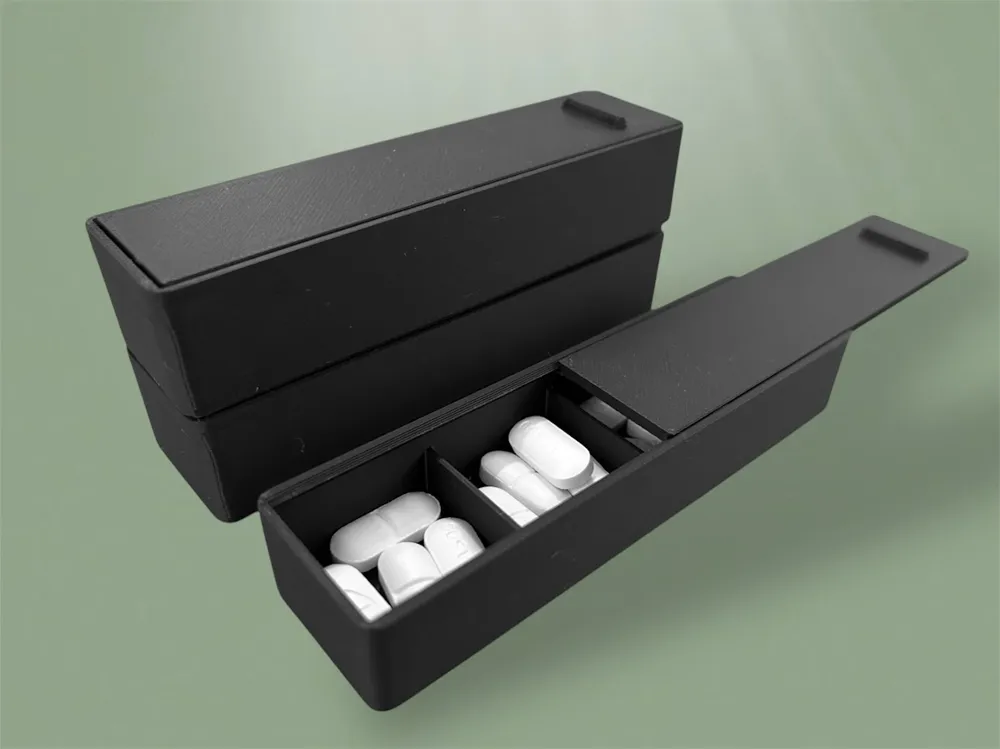 Pill Organizer (box) with Sliding Lid - Free 3D Print Model - MakerWorld