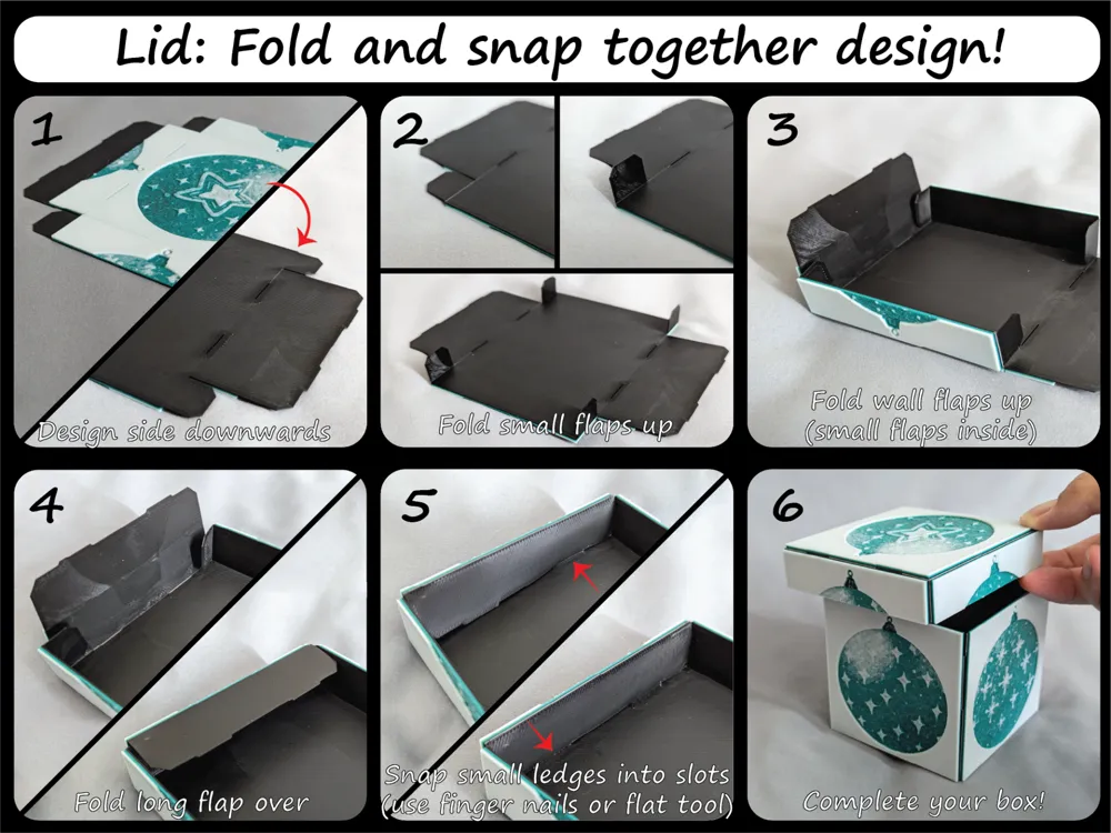 Foldable Gift Box Decorative by Procs Design - MakerWorld