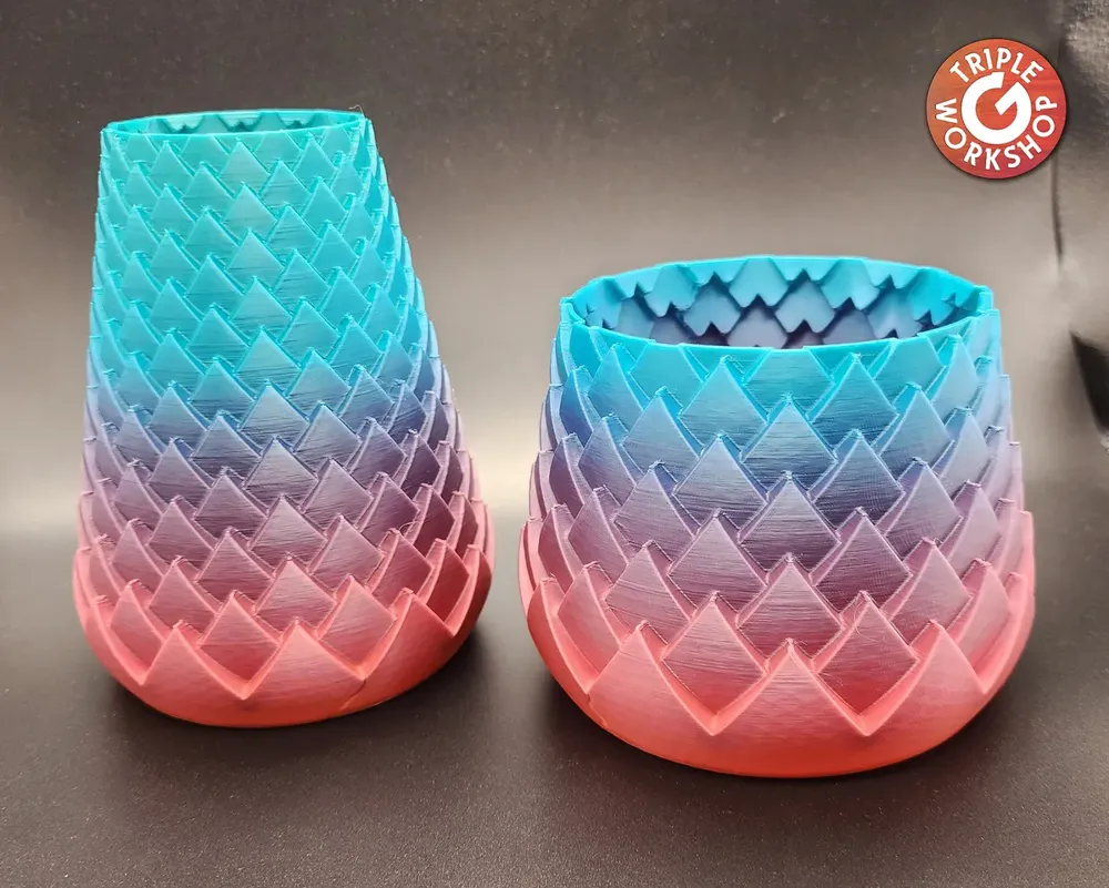Lotus Spiral Vases V1 by TripleGWorkshop - MakerWorld