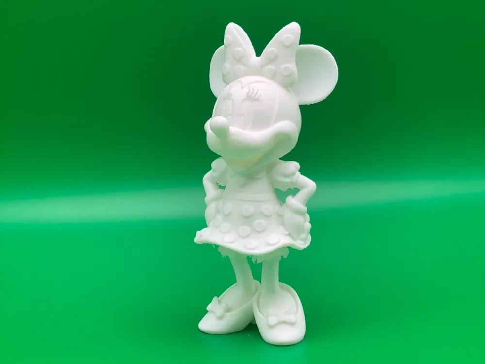 Minnie Mouse Cartoon Painting - Free 3D Print Model - MakerWorld