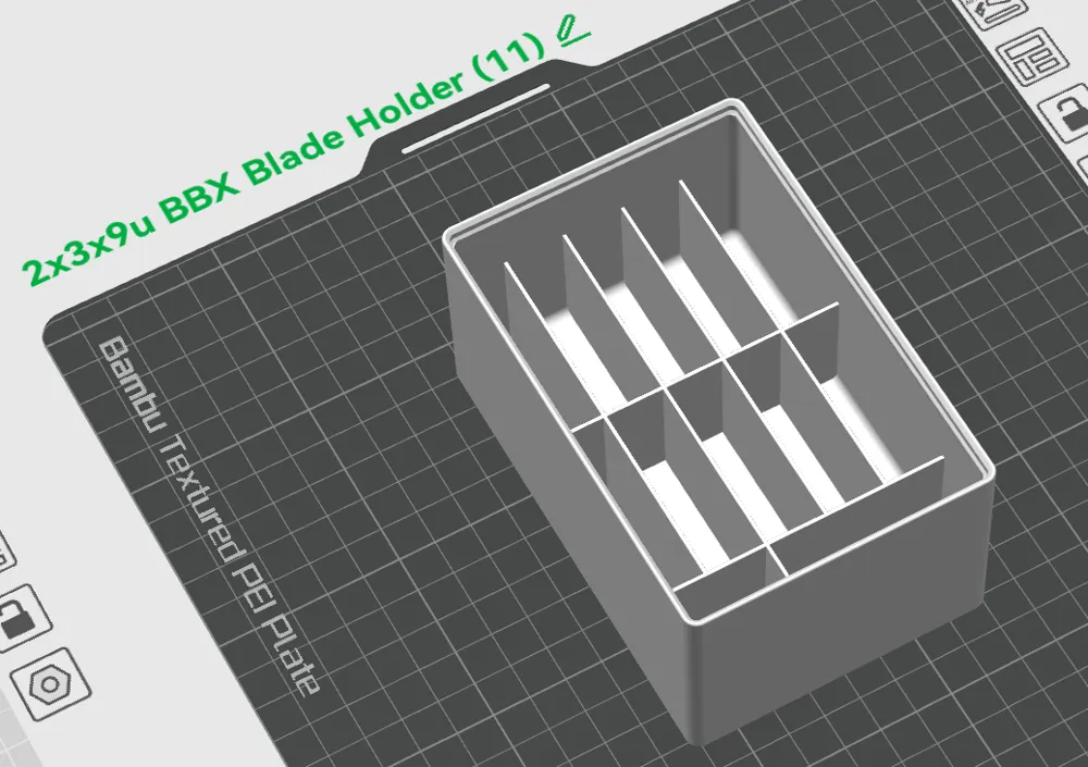 Beyblade X Blade Organizer (For Gridfinity #x#x9u) by Christoff ...