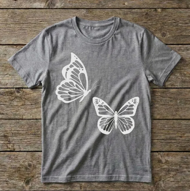 T-shirt Print -Butterflies - Free 3D Print Model - MakerWorld