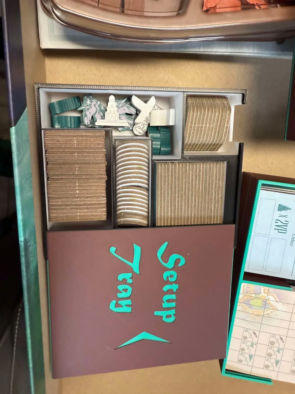 Ostia + Pirates Board Game Insert + Lids by Johnrouchotas - MakerWorld