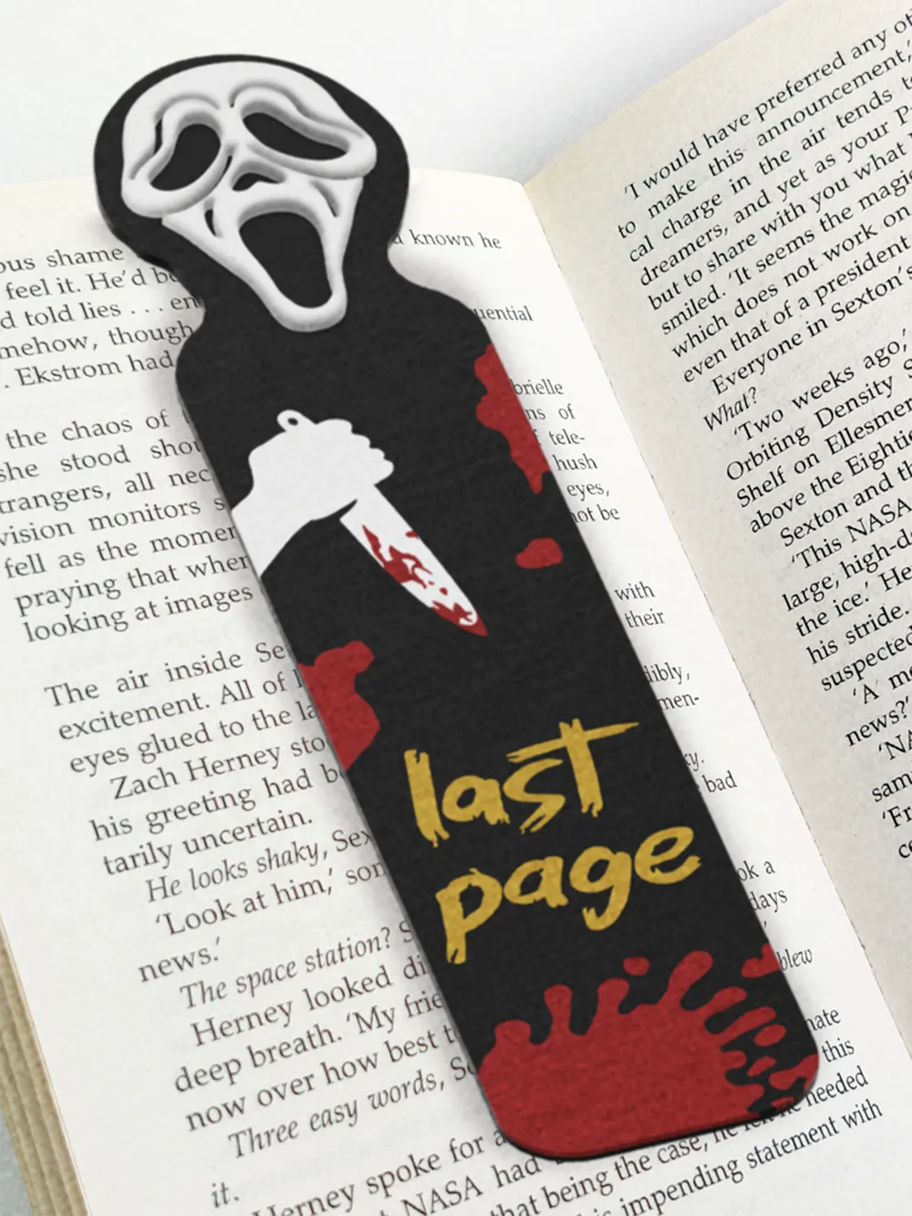 Scary mask bookmark by Sparky Summer MakerWorld: Download Free 3D Models