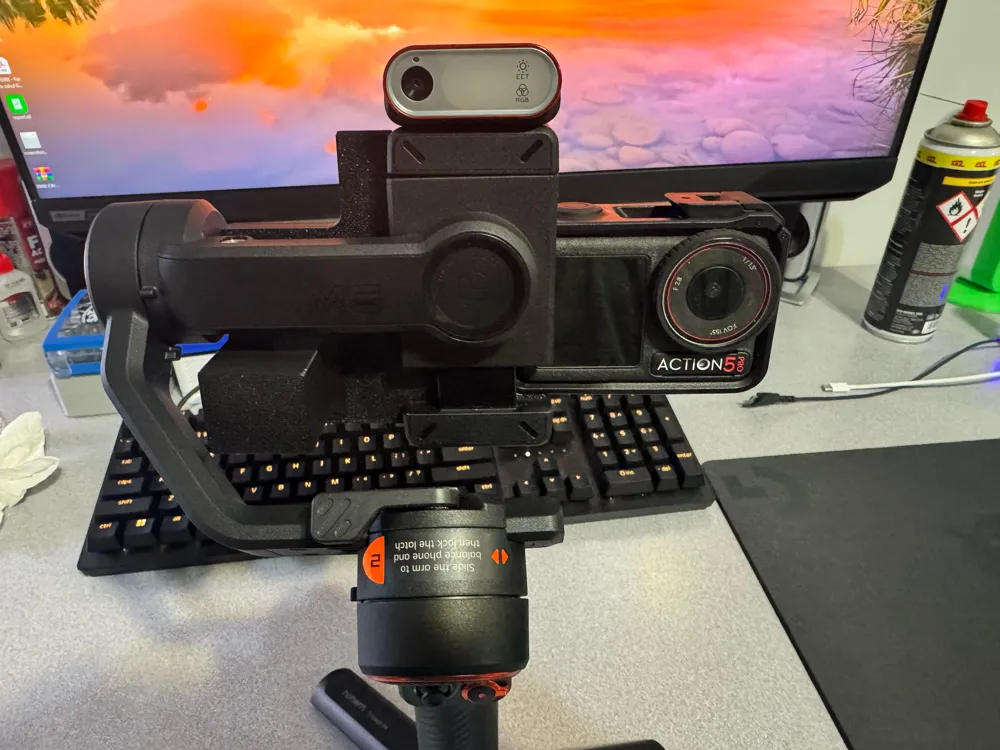 DJI Osmo Action 5 Pro adapter for Hohem M6 gimbal by Bimmer MakerWorld ...