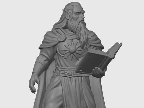 Elf Cleric of Life Domain STL - Healer for D&D - Free 3D Print Model ...