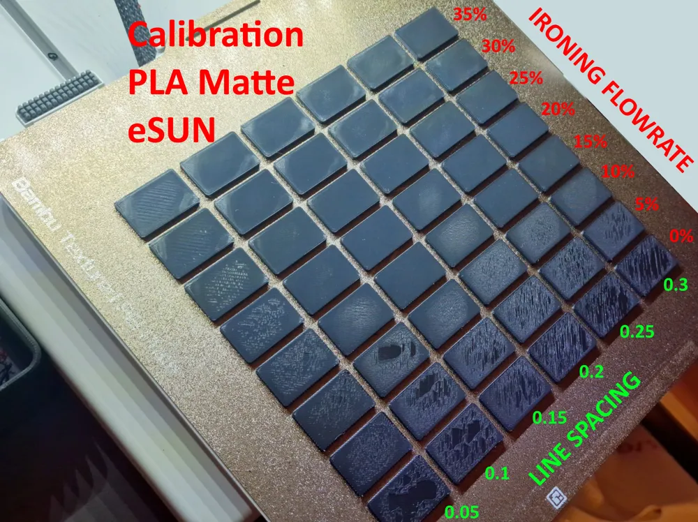 Ironing Calibration Test Flowrate Line spacing - Free 3D Print Model ...