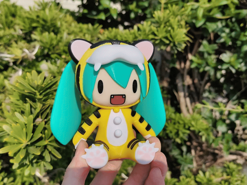 Hatsune Miku fufu Year of the Tiger Zodiac Series by 捕鱼悦MakerWorld ...
