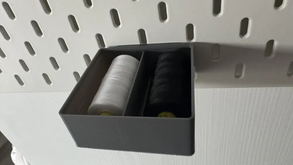 Sewing Thread Holder for IKEA SKÅDIS - Free 3D Print Model - MakerWorld