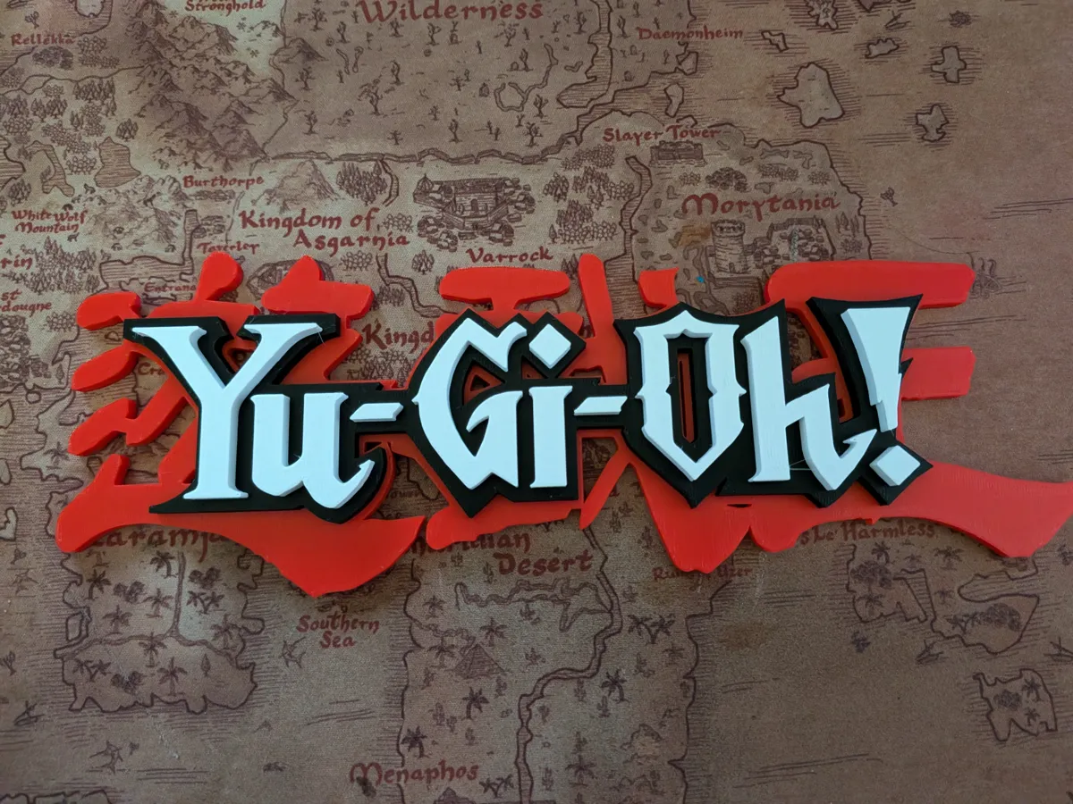 Yu-Gi-Oh! Logo - Free 3D Print Model - MakerWorld