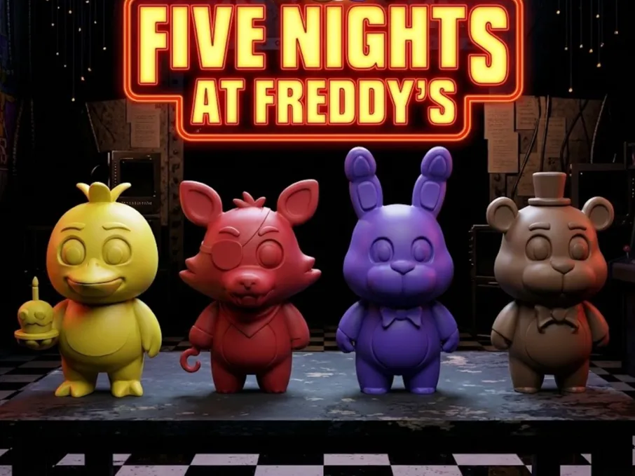 Cute mini FNAF (Five Nights at Freddy’s) - Free 3D Print Model - MakerWorld