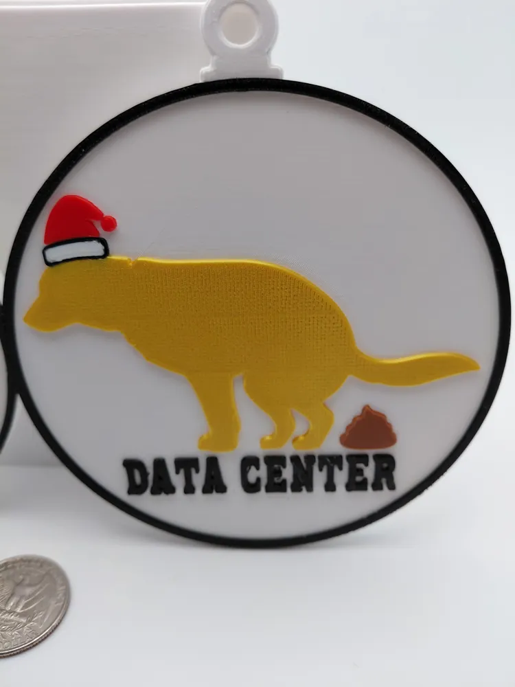 Dog poop'n on data center - Free 3D Print Model - MakerWorld
