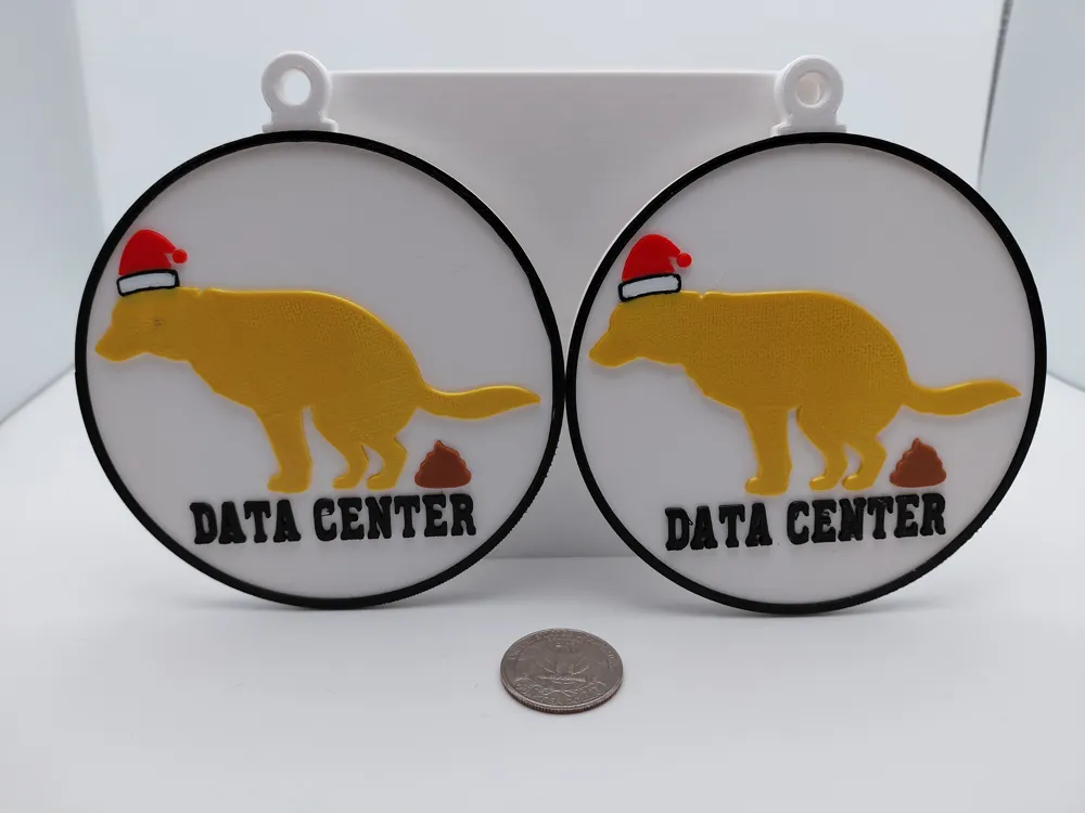 Dog poop'n on data center - Free 3D Print Model - MakerWorld