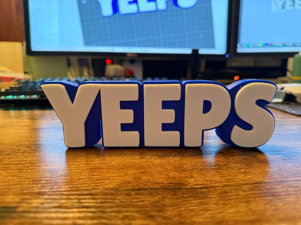 Yeeps Standing Logo by GDMFL MakerWorld: Download Free 3D Models