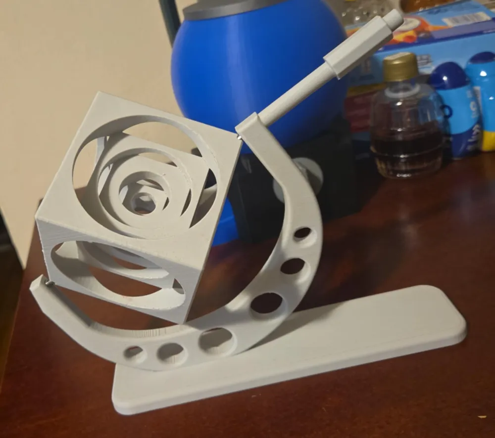 Machinist's Turner's Cube with Micrometer Stand by ZeissCMM MakerWorld ...