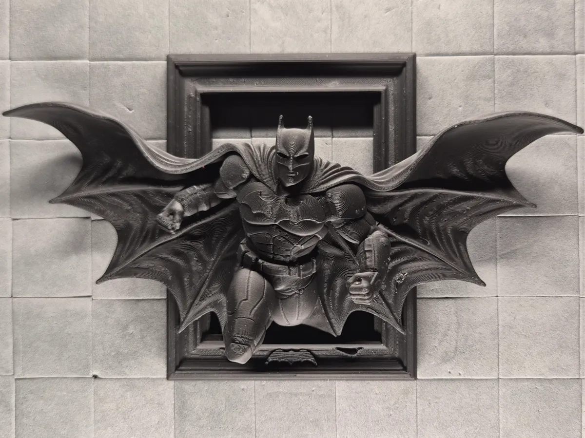 Out of the Frame – Batman Shadow | Keyhole Hanger - Free 3D Print Model ...